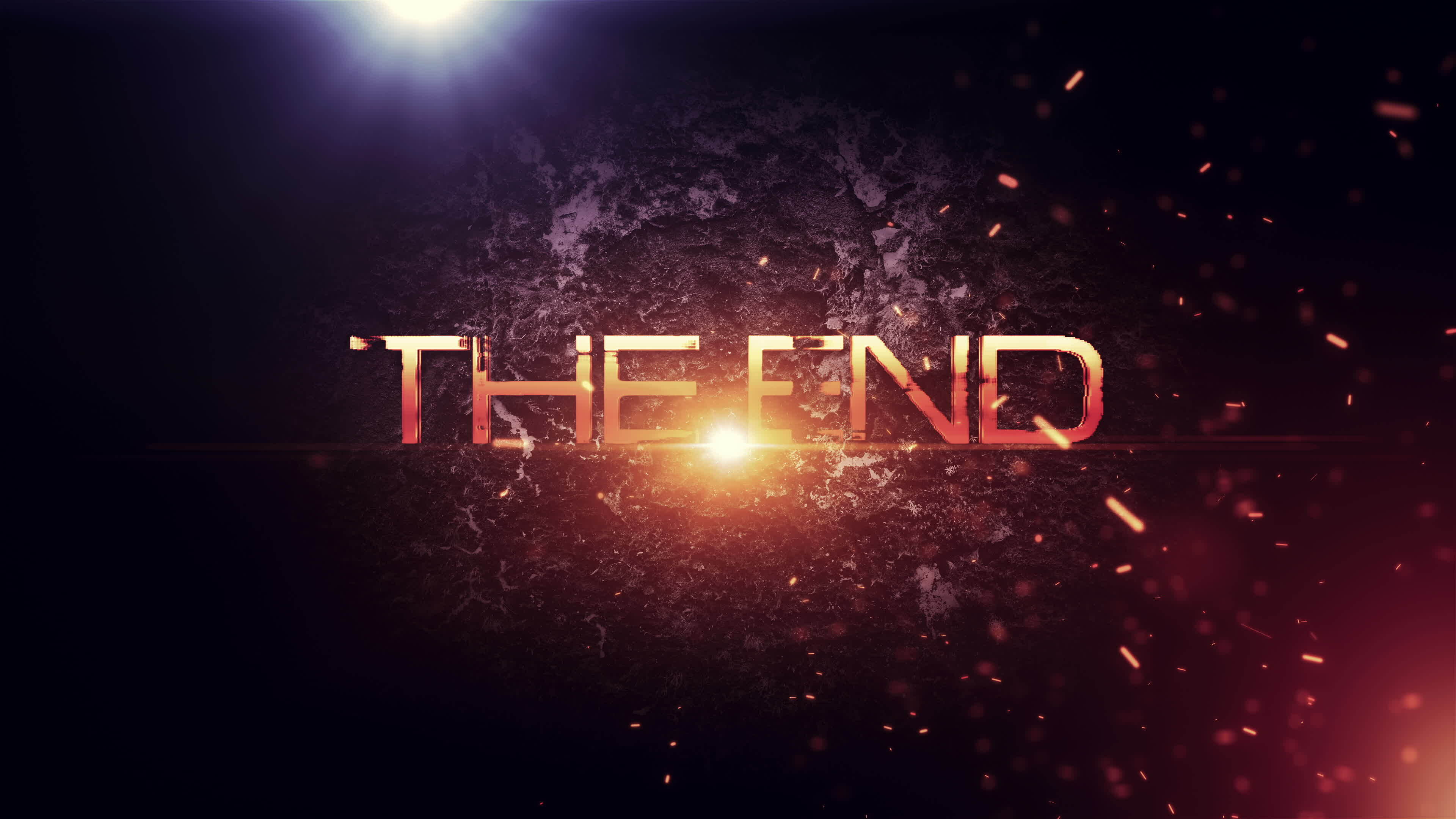 The End gold text hitech cinematic trailer title background 23941126 ... The End gold text hitech cinematic trailer title background 23941126 ...
