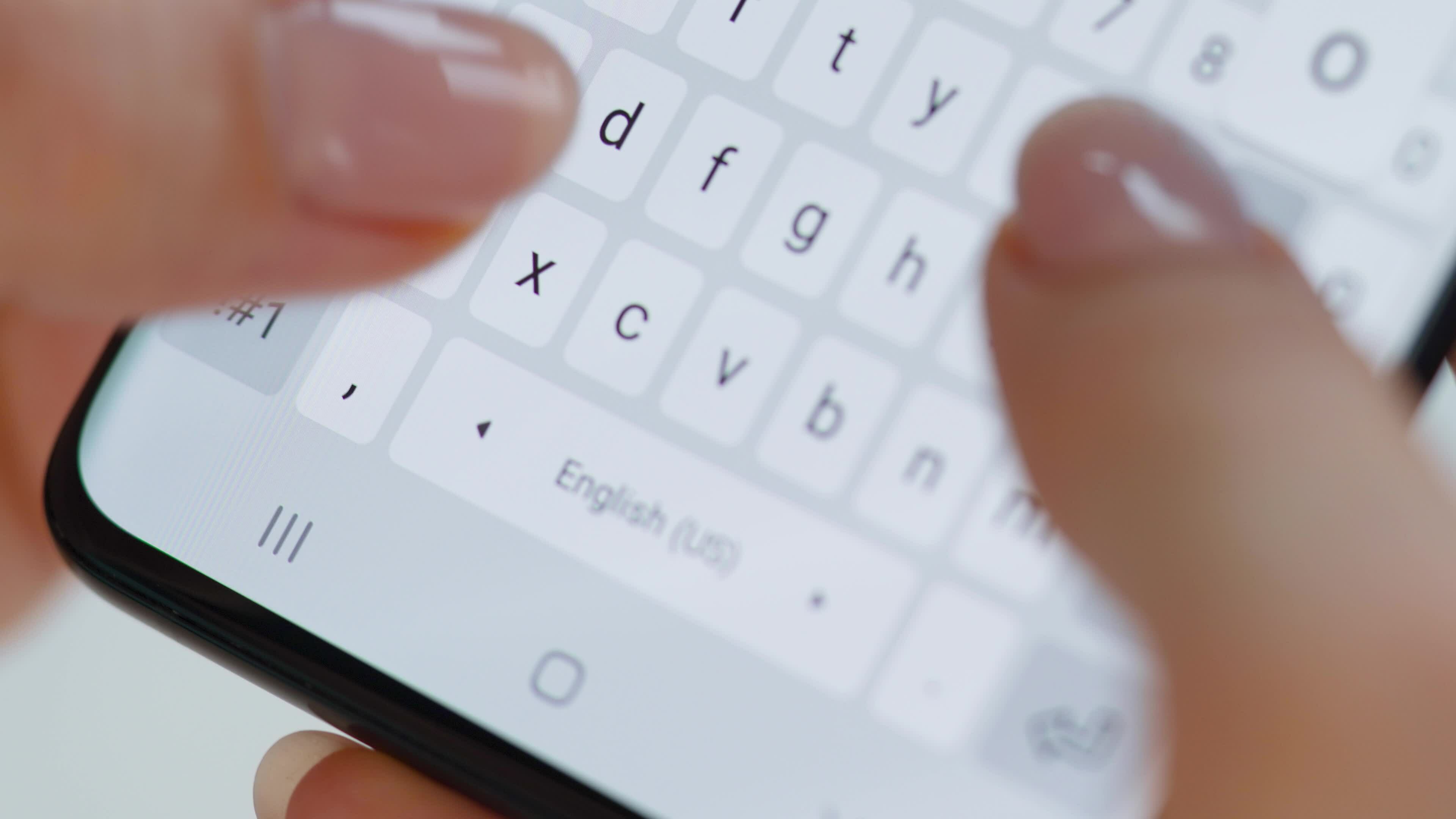 Texting On Phone Stock Video Footage for Free Download