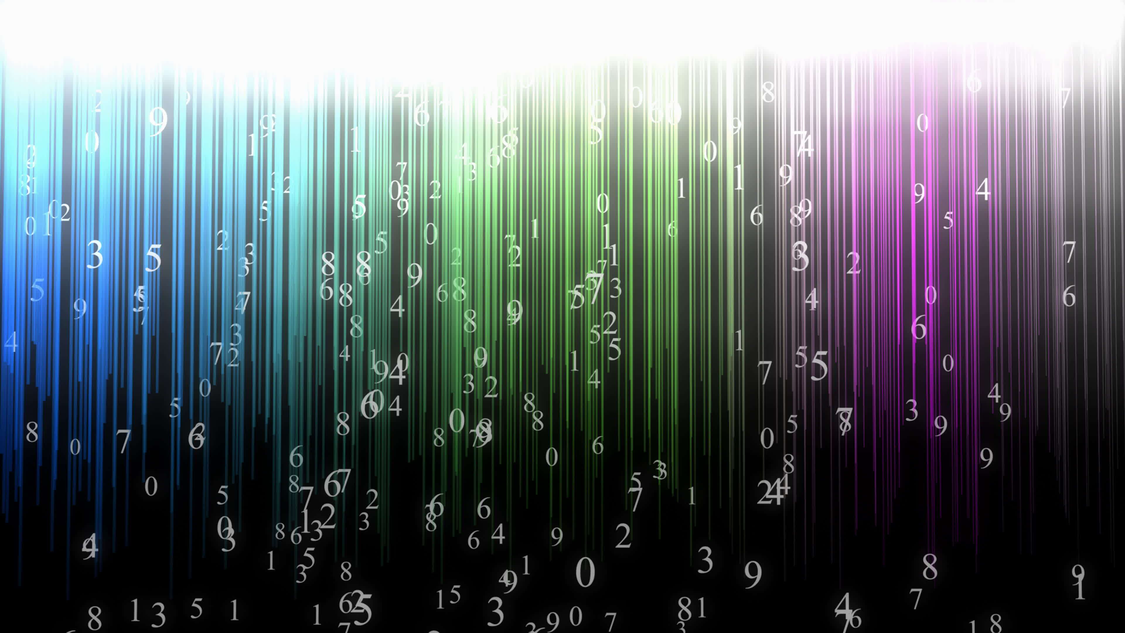 Numerical background animation, abstract, art, random, stripes ...