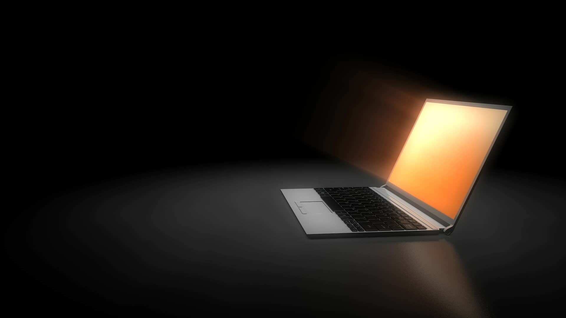 Laptop Screen Glowing Computer Idea Knowledge Information Technology 23958920 Stock Video