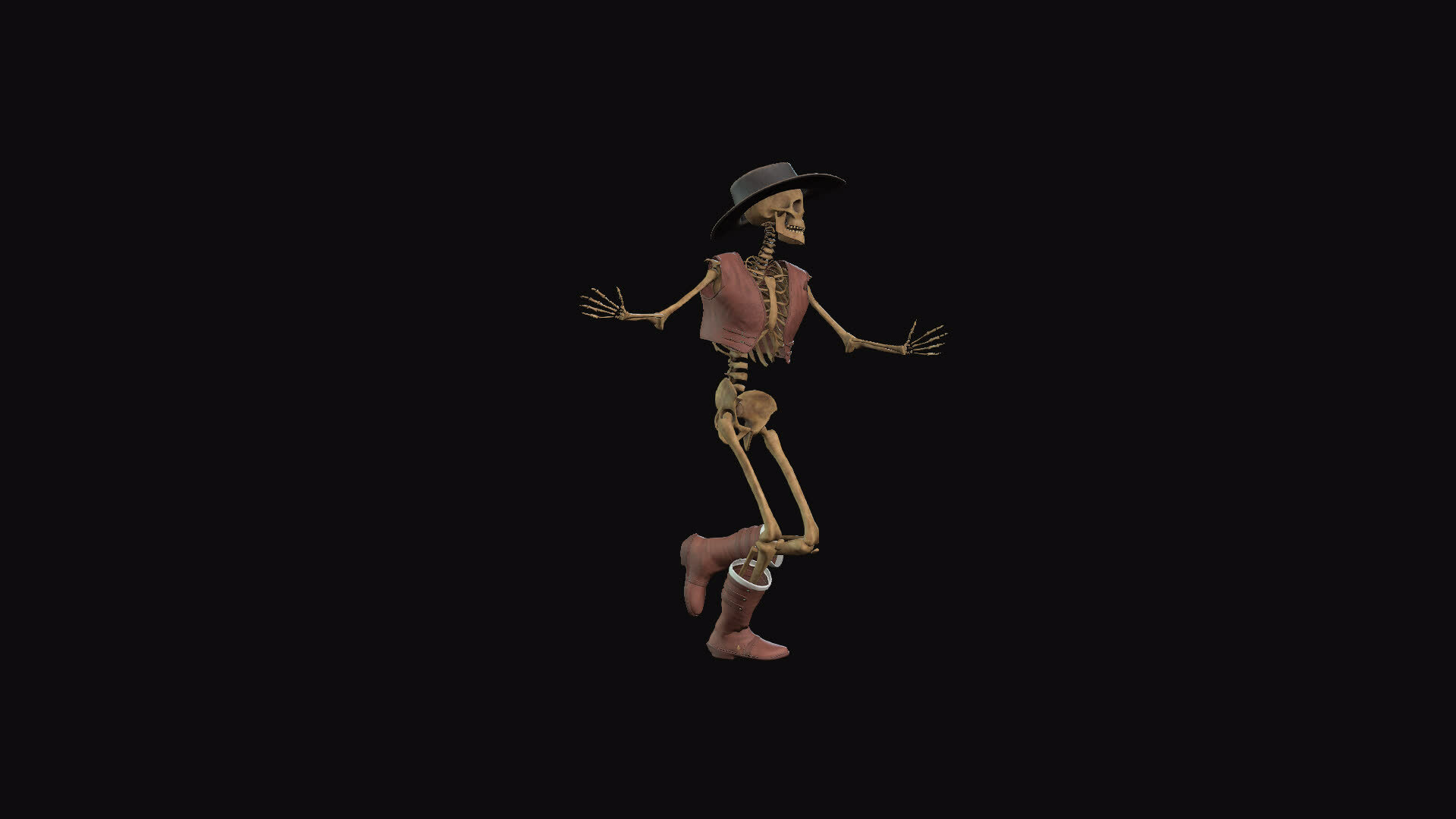 Skeleton Dance Animation 23959153 Stock Video at Vecteezy