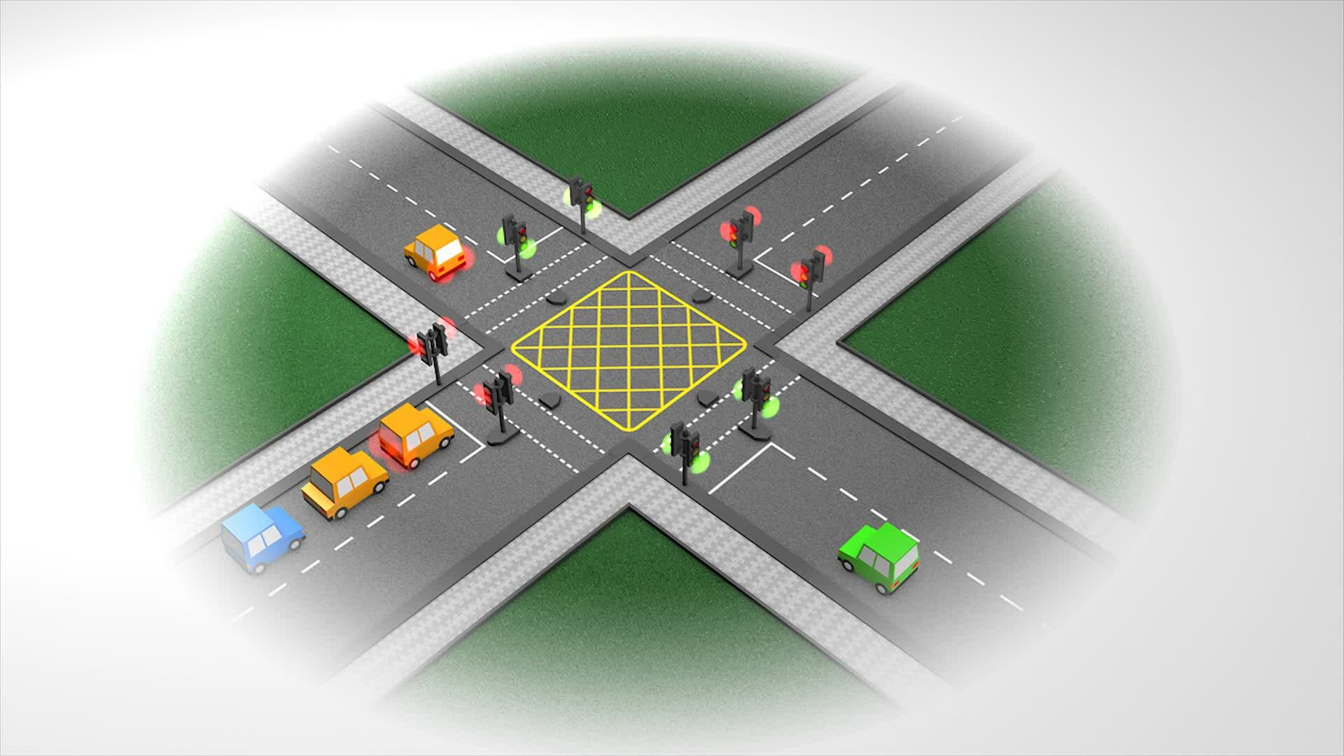 Road traffic light concept animation. 23964013 Stock Video at Vecteezy