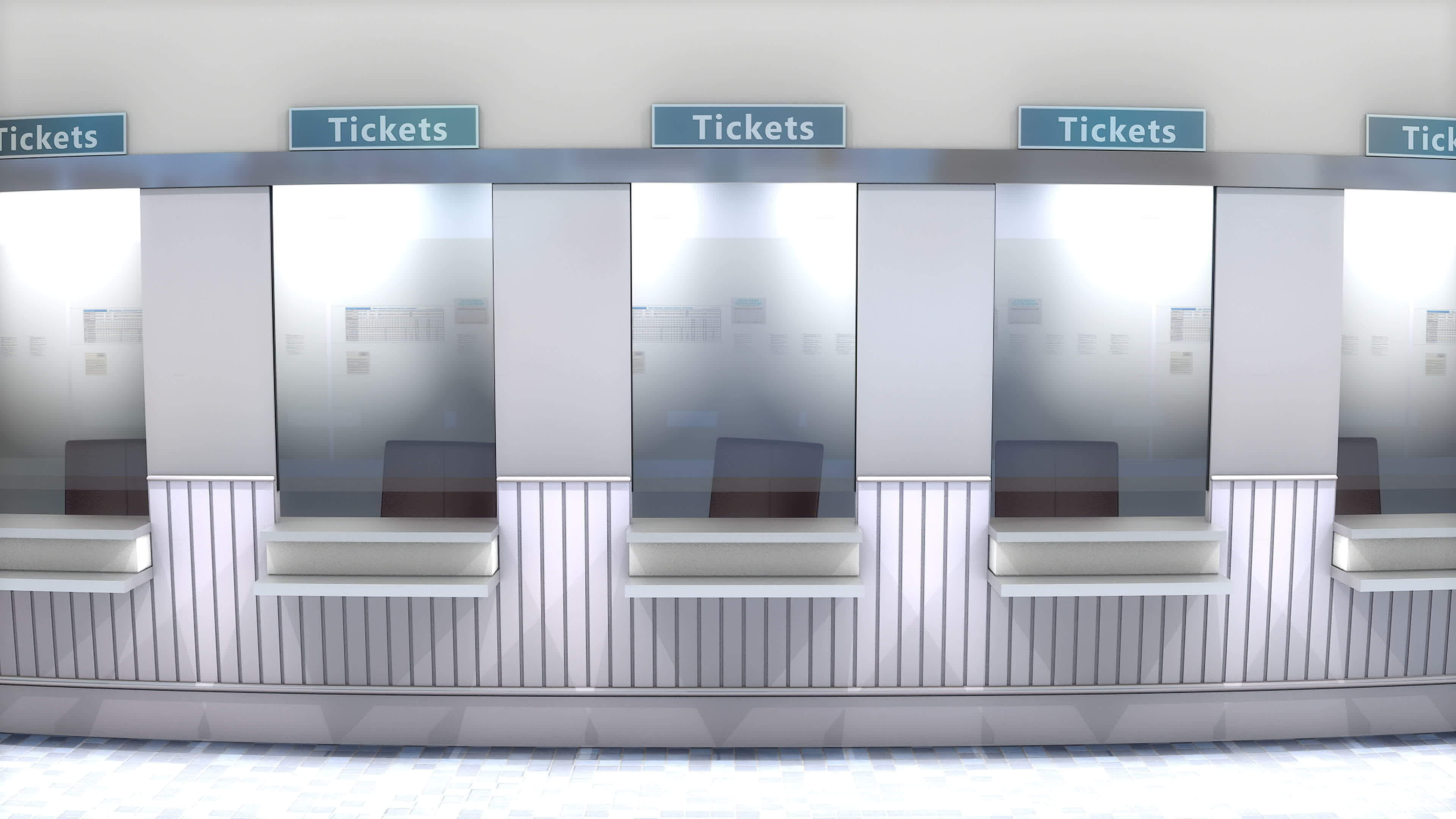 Ticket counter booth animation 23964436 Stock Video at Vecteezy