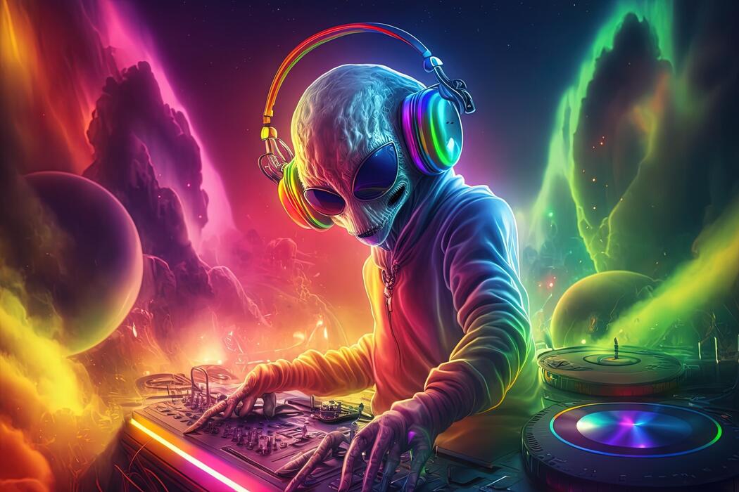 Alien Dj Stock Photos, Images and Backgrounds for Free Download