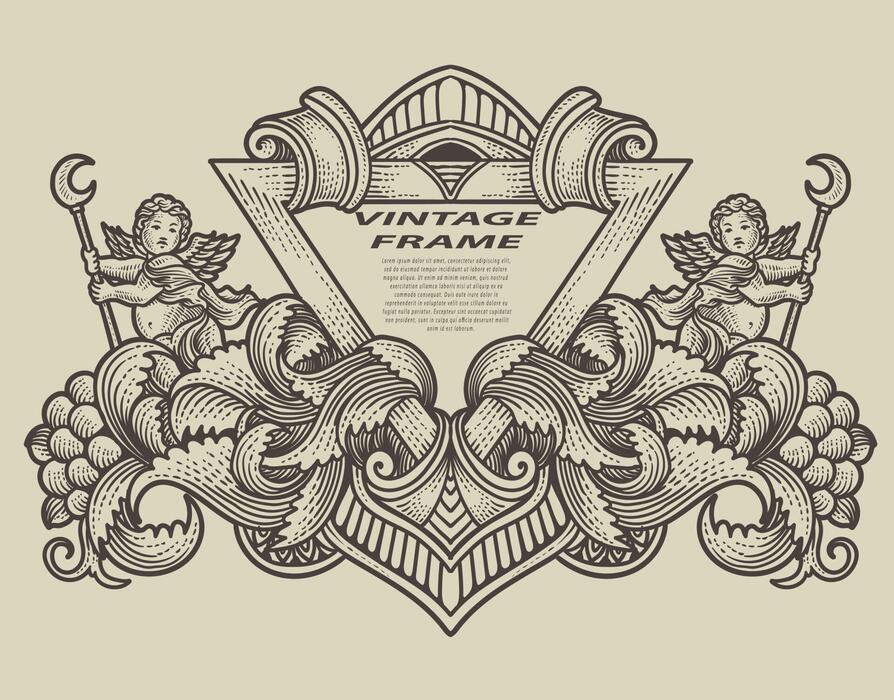 Vintage Line Drawing Vector Art, Icons, and Graphics for Free Download