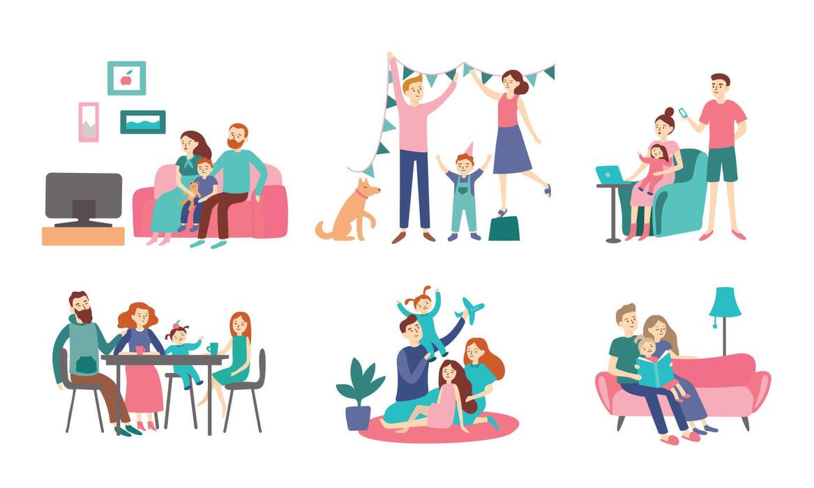 Family Clipart Vector Art, Icons, and Graphics for Free Download