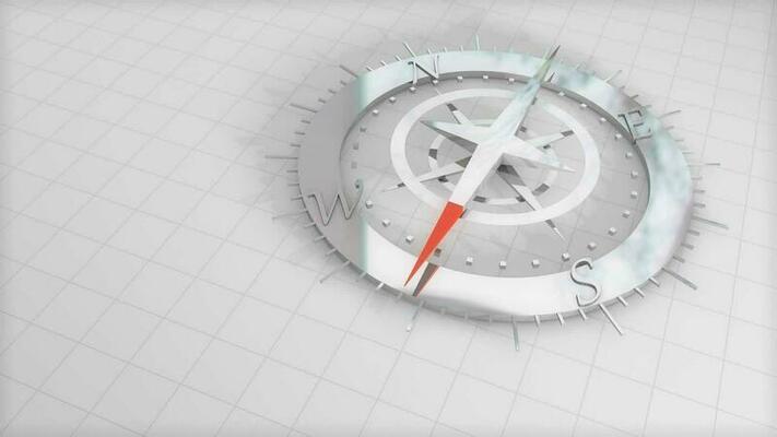 Compass Animation Stock Video Footage for Free Download