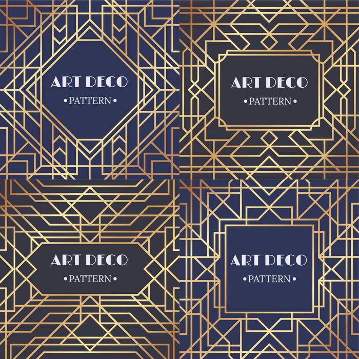 Art Deco Line Pattern Vector Art, Icons, and Graphics for Free Download
