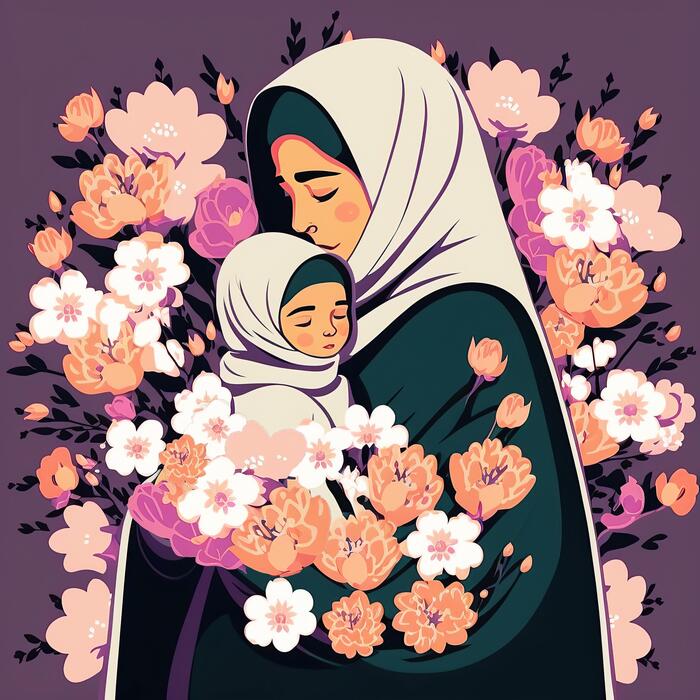 Hijab Mother Stock Photos, Images and Backgrounds for Free Download