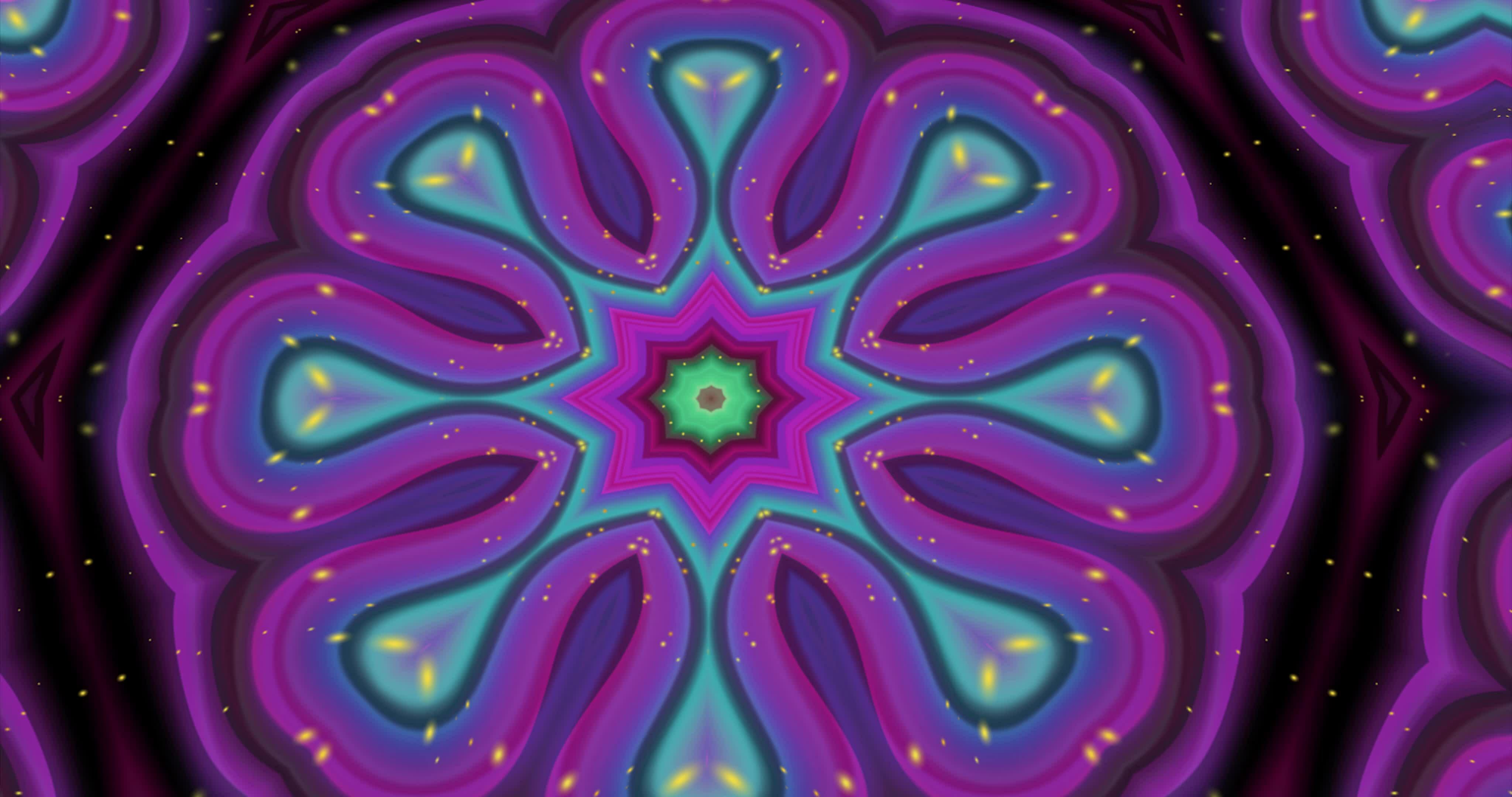 Kaleidoscope Animation Abstract Gradient Motion Graphicgeometric Background Moviecolorful