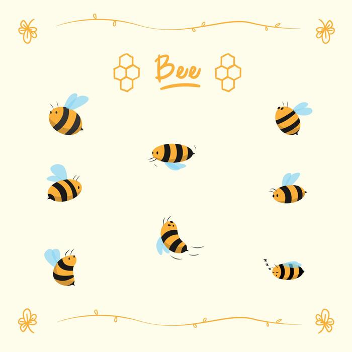 Bee Frame Border Vector Art, Icons, and Graphics for Free Download