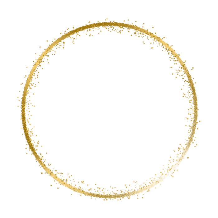 Gold Glitter Circle PNGs for Free Download