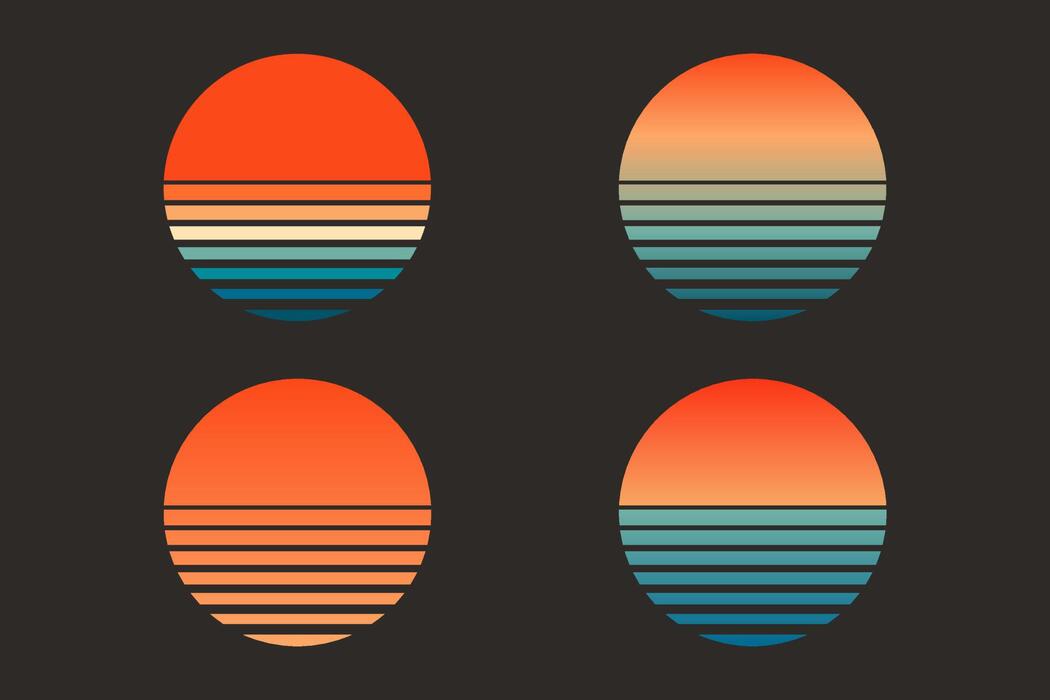 Sunset Gradient Vector Art, Icons, and Graphics for Free Download
