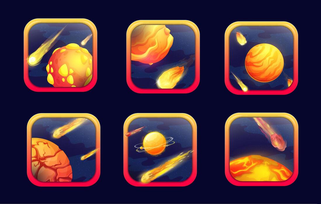Space Game Ui Vector Art Icons And Graphics For Free Download