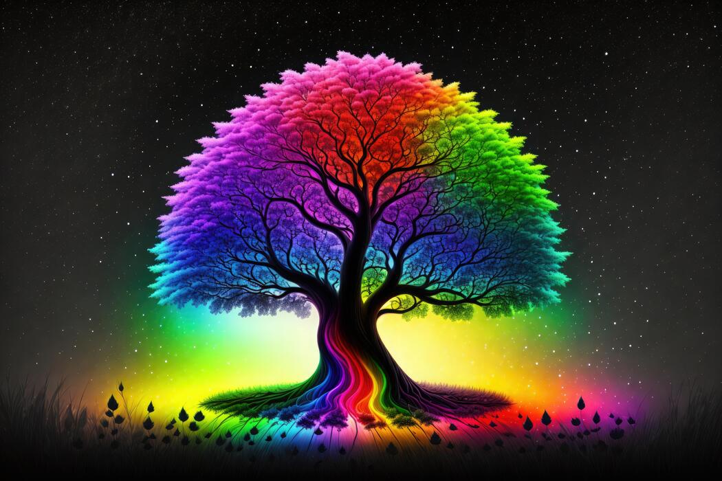 Rainbow Tree Stock Photos, Images and Backgrounds for Free Download