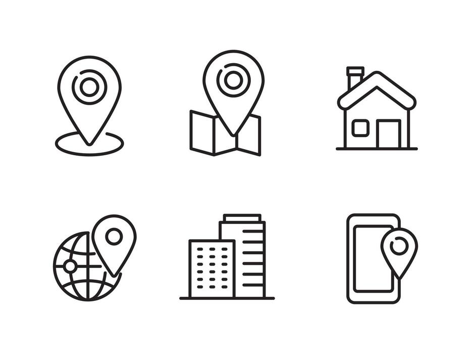Location Line Vector Art, Icons, and Graphics for Free Download