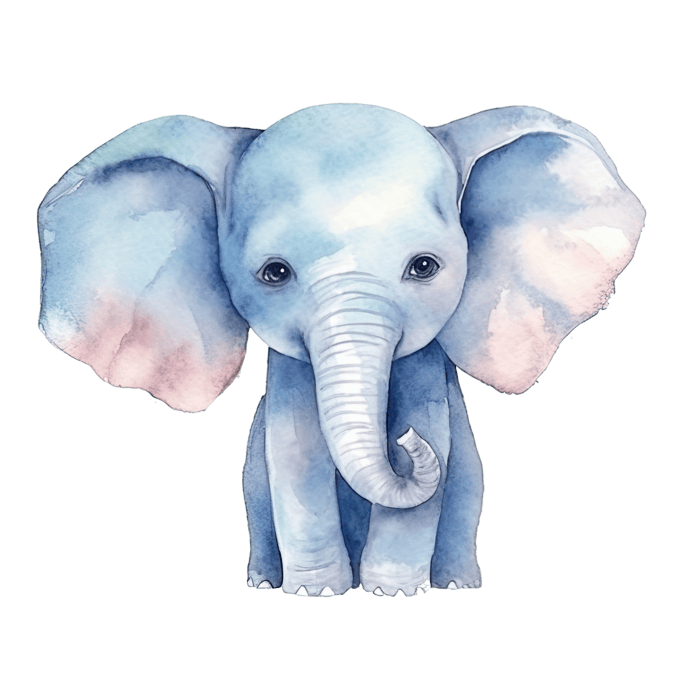 Watercolor Elephant PNGs for Free Download