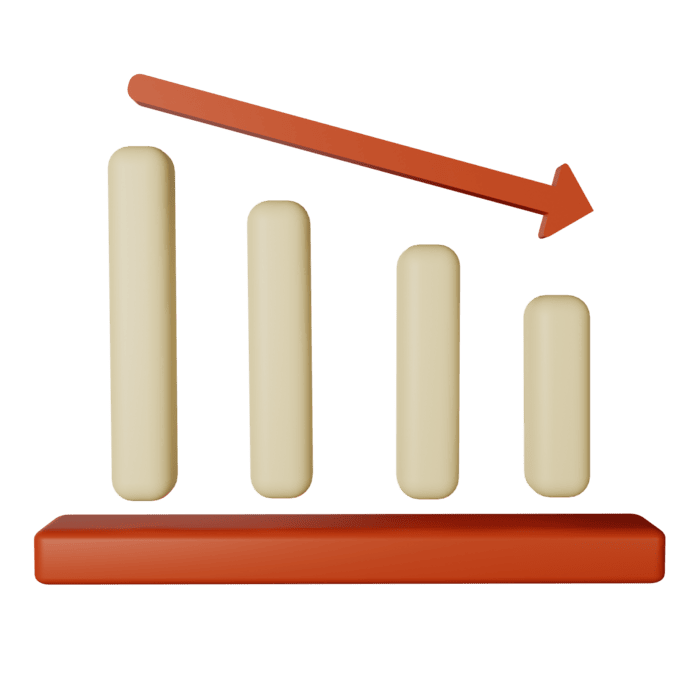 Downward Graph PNGs for Free Download
