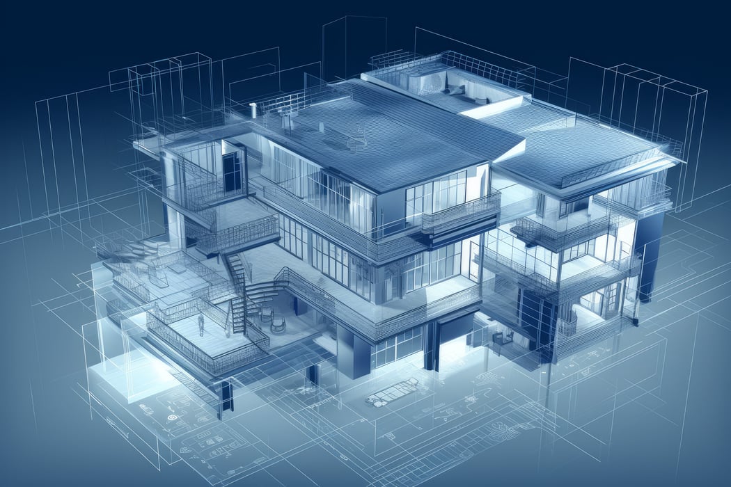 3d Building Blueprint
