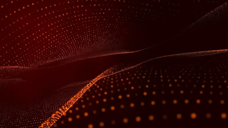 3D abstract digital technology animated red light particles on red background. 24128842 Stock ...