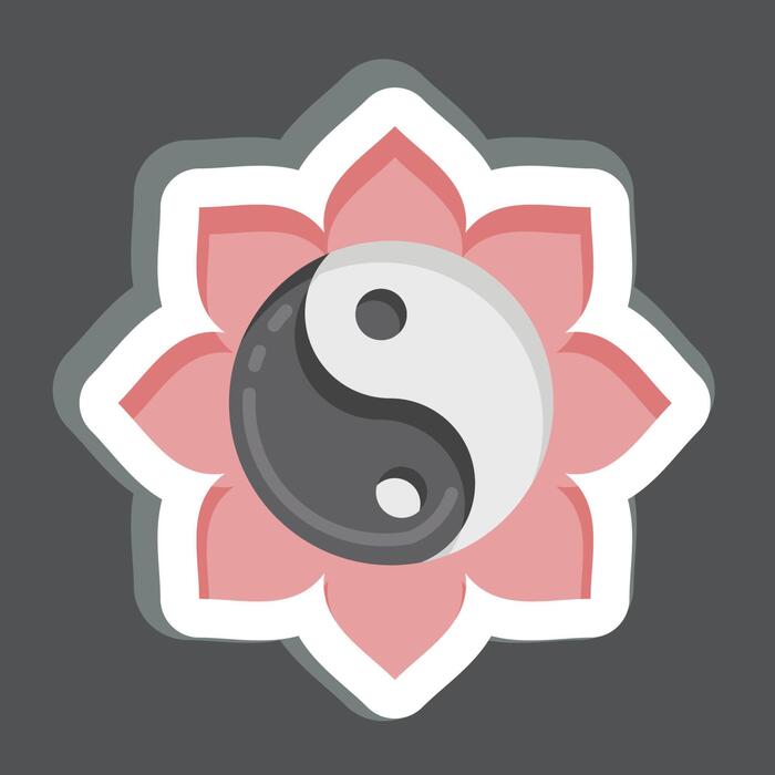 Yin Yang Flower Vector Art, Icons, and Graphics for Free Download