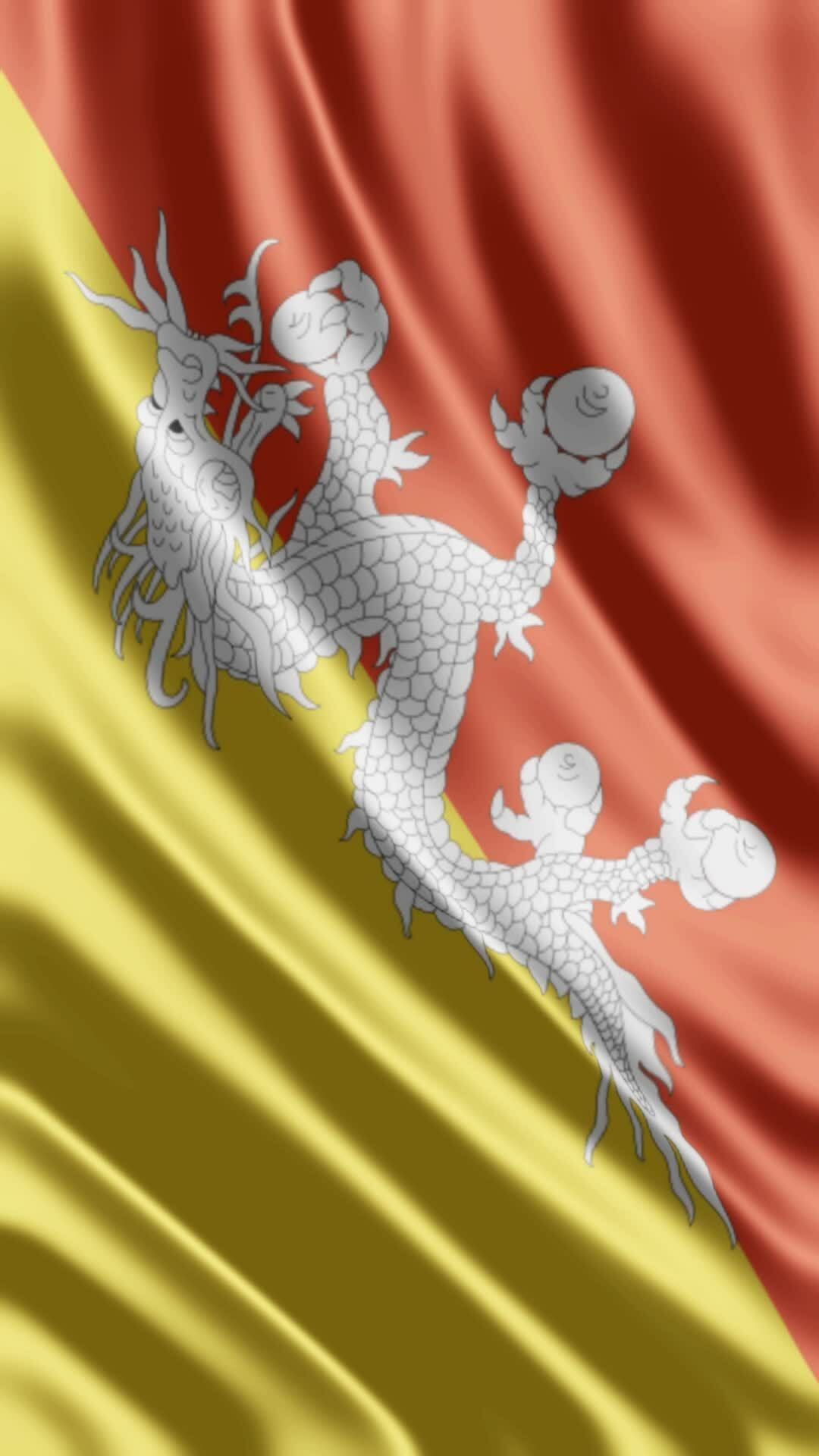 Waving Flag of bhutan Waving Flag Free Video 24141463 Stock Video at ...