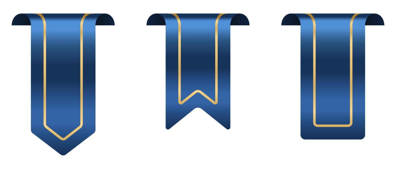 Blue Gold Ribbon Vector Art, Icons, and Graphics for Free Download