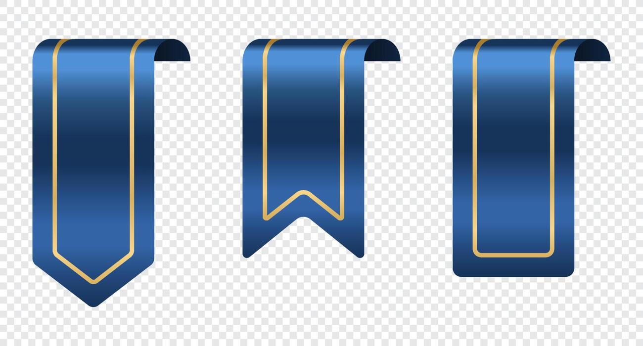 Blue Gold Ribbon Vector Art, Icons, and Graphics for Free Download