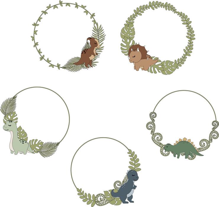 Dinosaur Border Vector Art, Icons, and Graphics for Free Download