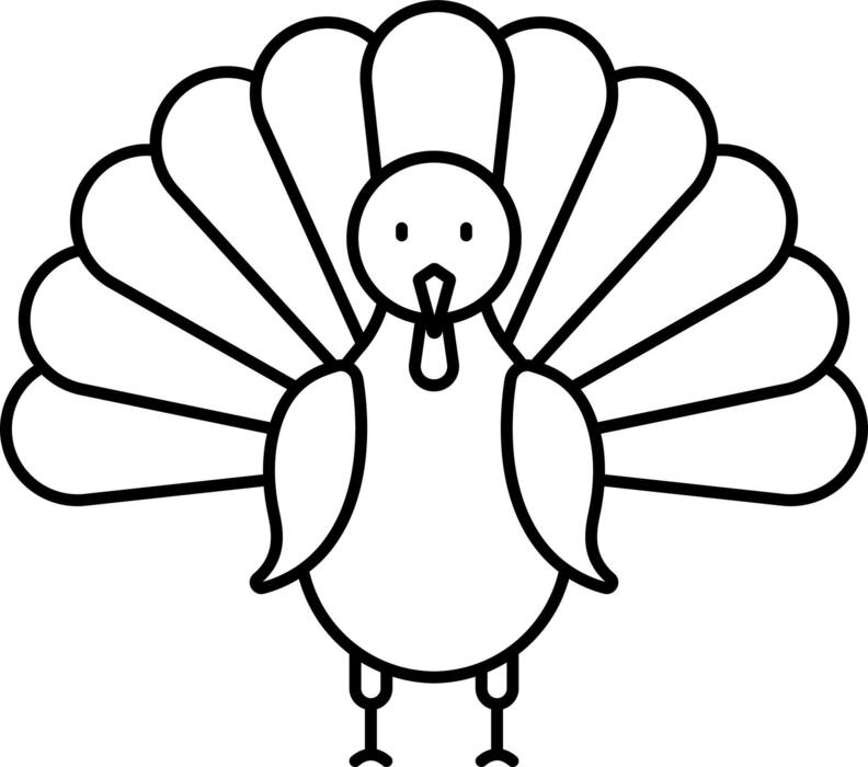 Turkey Line Art Vector Art, Icons, and Graphics for Free Download