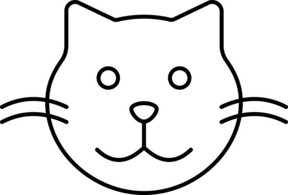 Cat Face Outline Vector Art Icons And Graphics For Free Download
