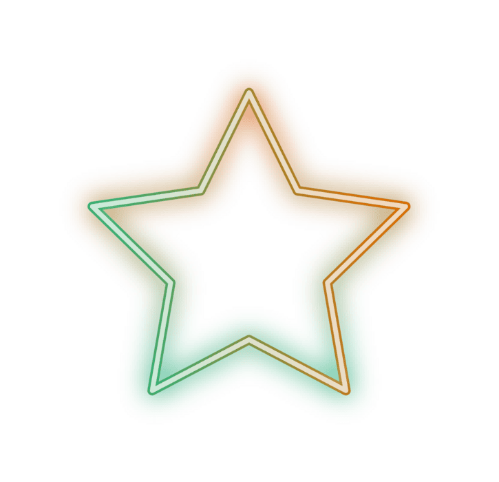 Neon Star PNGs for Free Download