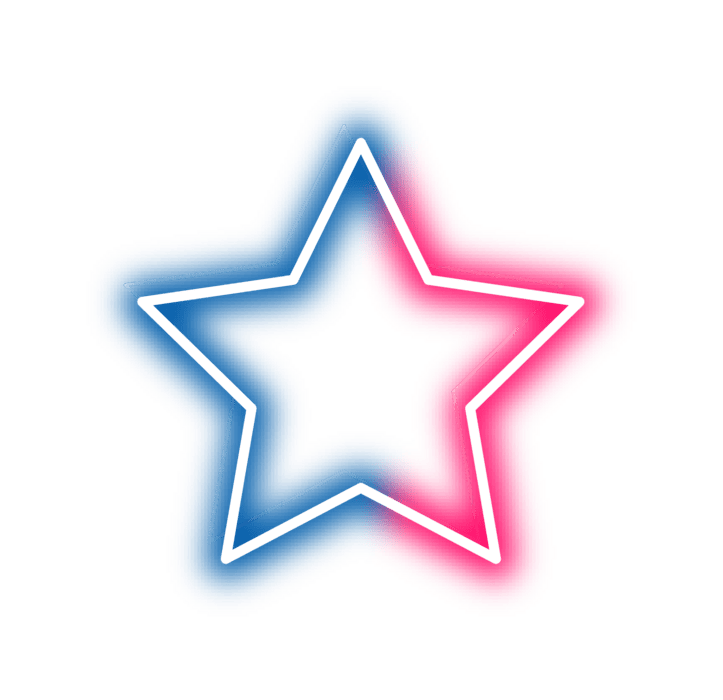 Neon Star PNGs for Free Download