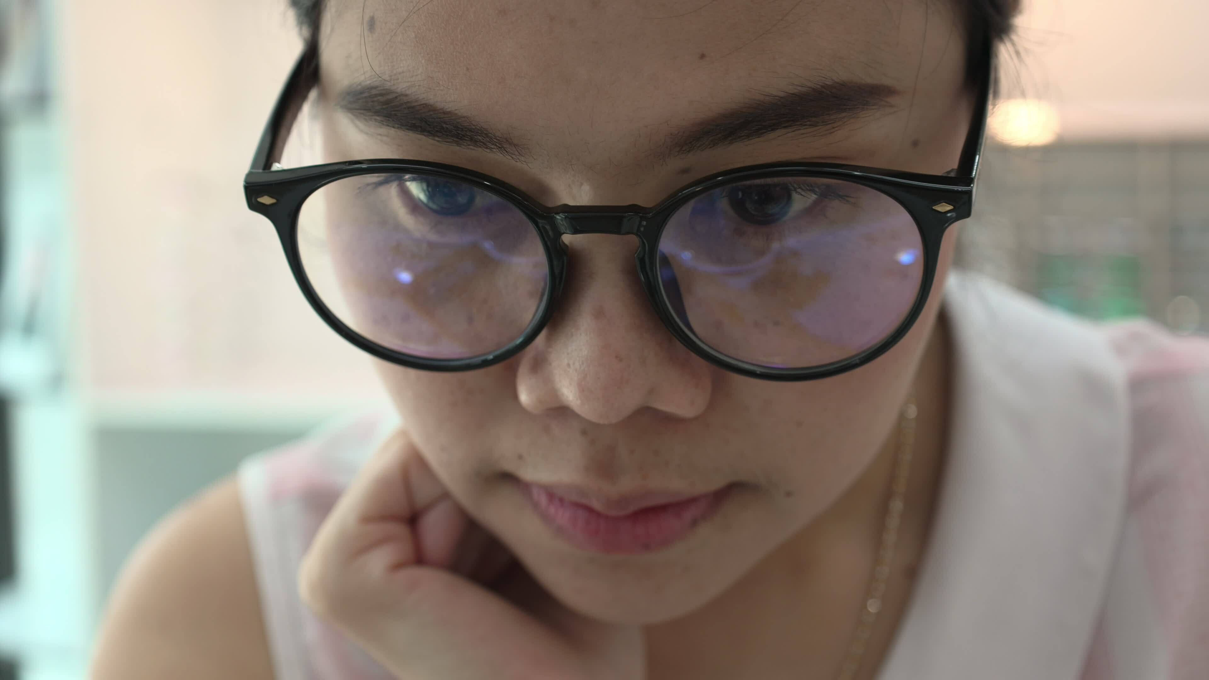 Woman Wearing Glasses Women Wearing Glasses 24180193 Stock Video At