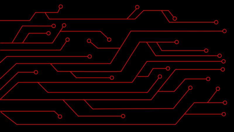 Glowing red color Motherboard circuit pattern background 24186733 Stock ...