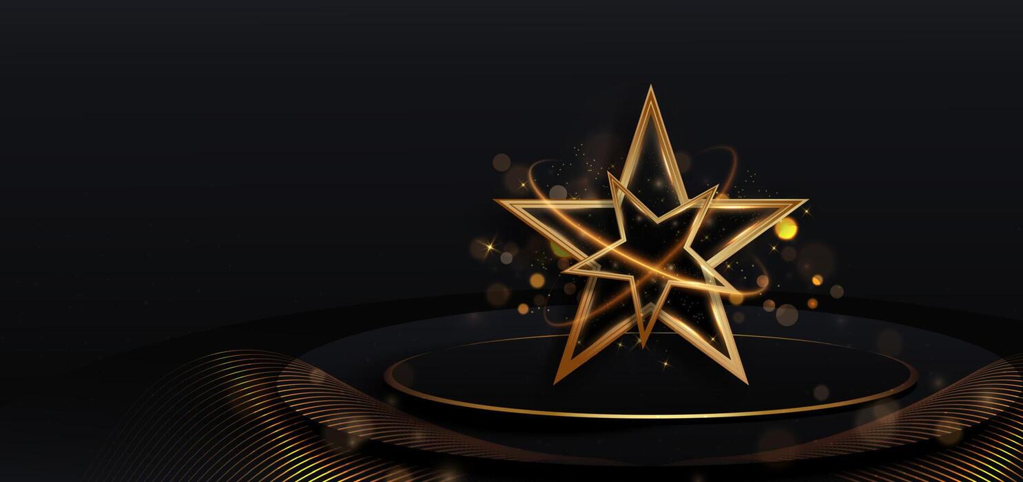 Black And Gold Star Background Vector Art, Icons, and Graphics for Free Download