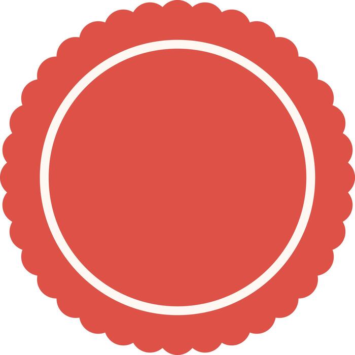 Scalloped Circle Vector Art, Icons, and Graphics for Free Download