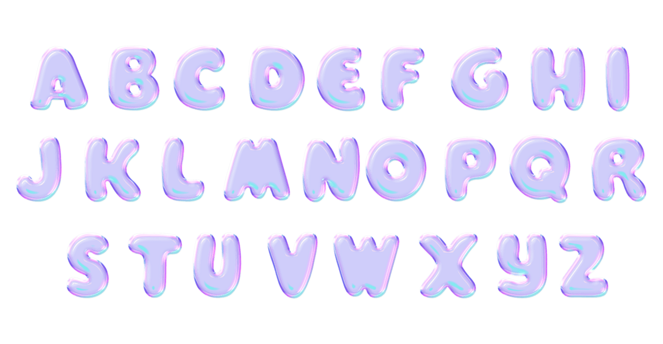 3d Letters Alphabet A Z