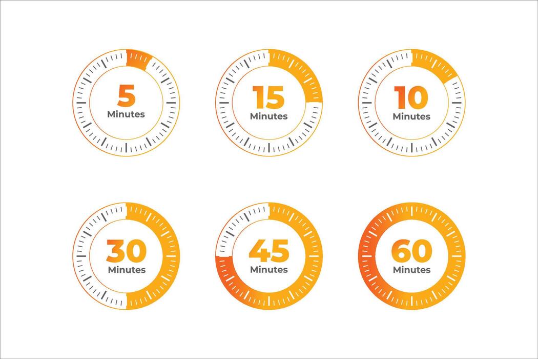 1 Minute Timer Vector Art, Icons, and Graphics for Free Download