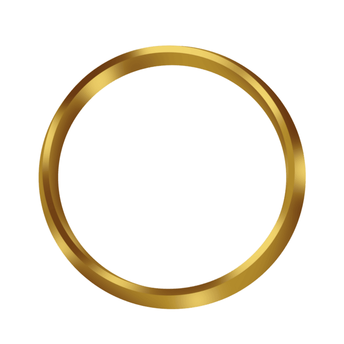 Gold Circle Frame PNGs for Free Download