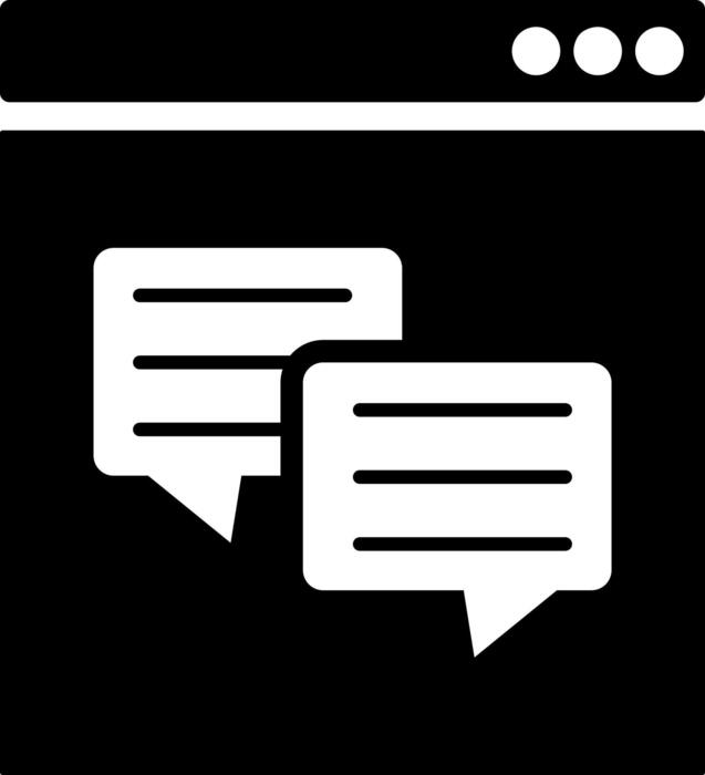 Web Chat Icon Vector Art, Icons, and Graphics for Free Download