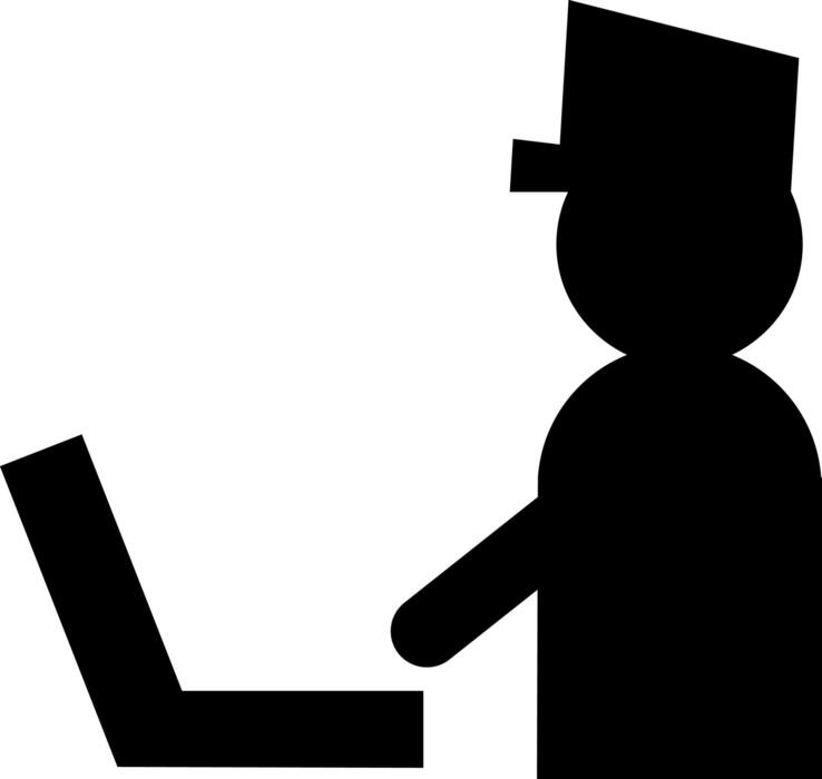 Person Using Computer Vector Art, Icons, and Graphics for Free Download