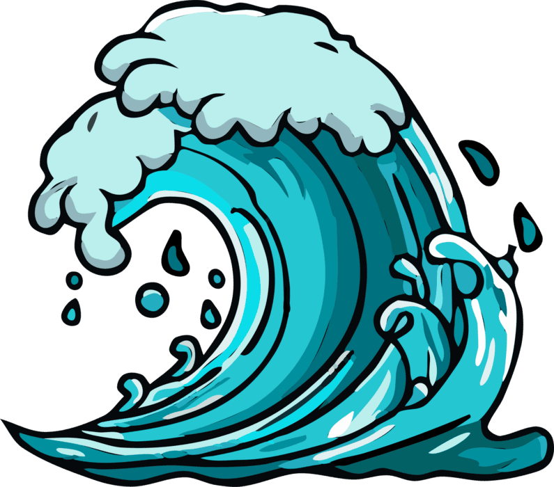 Cartoon Waves PNGs for Free Download