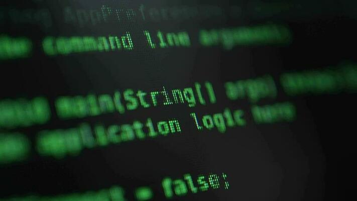 Hacker Code Running Stock Video Footage for Free Download