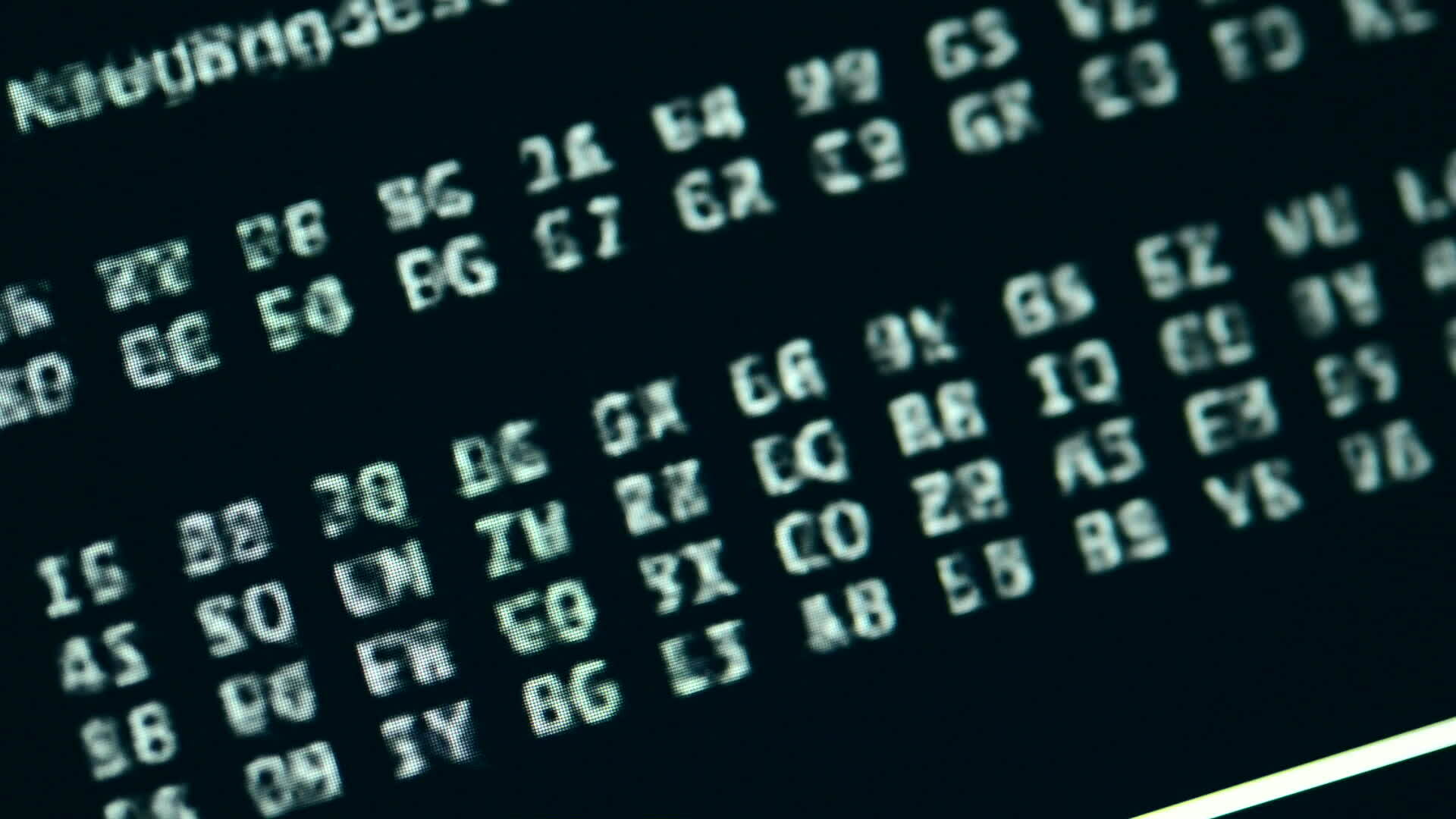 Hacking Concept Running Algorithm Digits On Computer Screen 24308174