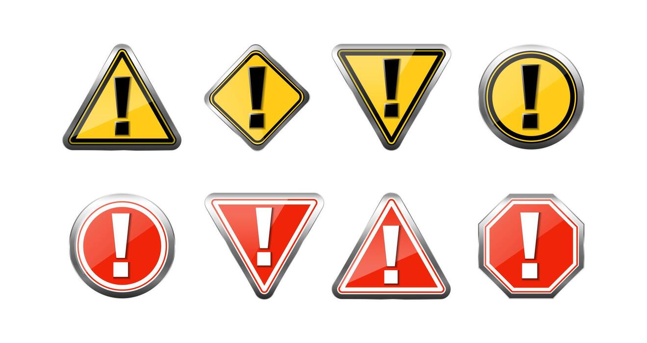 Warning Signs Vector Art, Icons, and Graphics for Free Download