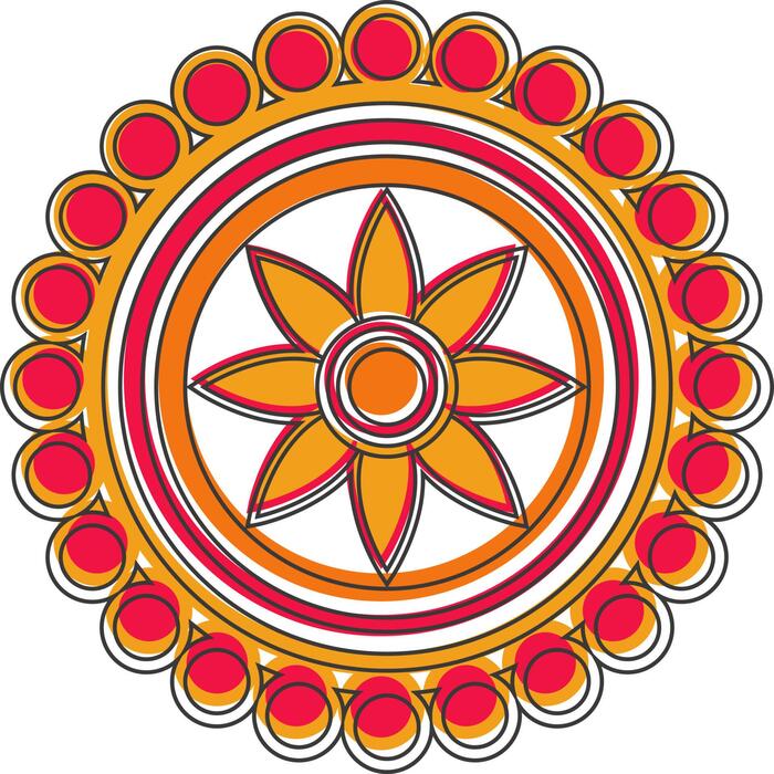 Traditional Rangoli Vector Art, Icons, and Graphics for Free Download