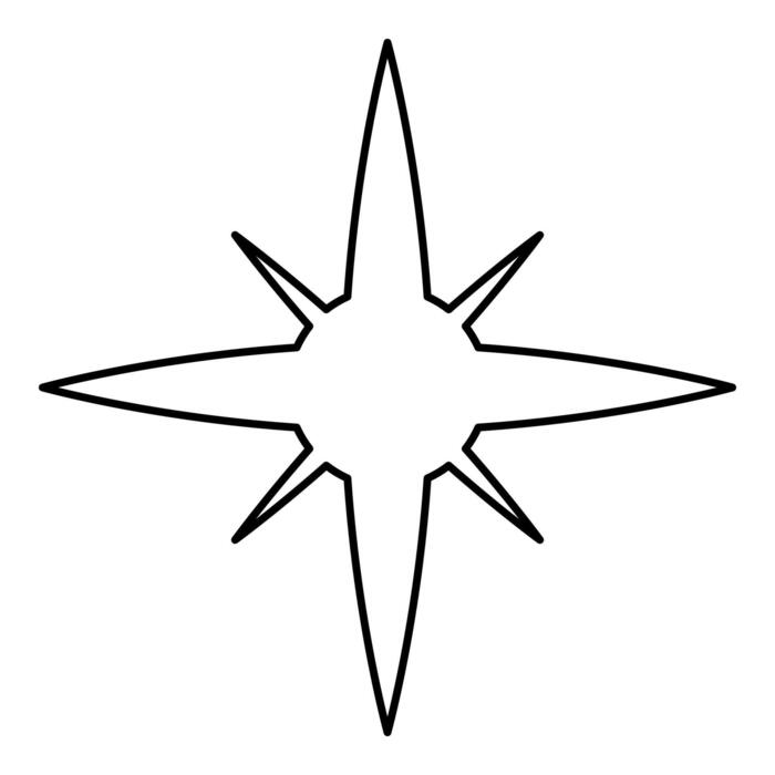 Christmas Star Outline Vector Art, Icons, and Graphics for Free Download