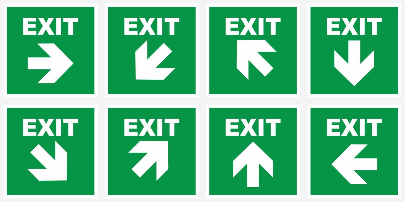 Exit Vector Art, Icons, and Graphics for Free Download