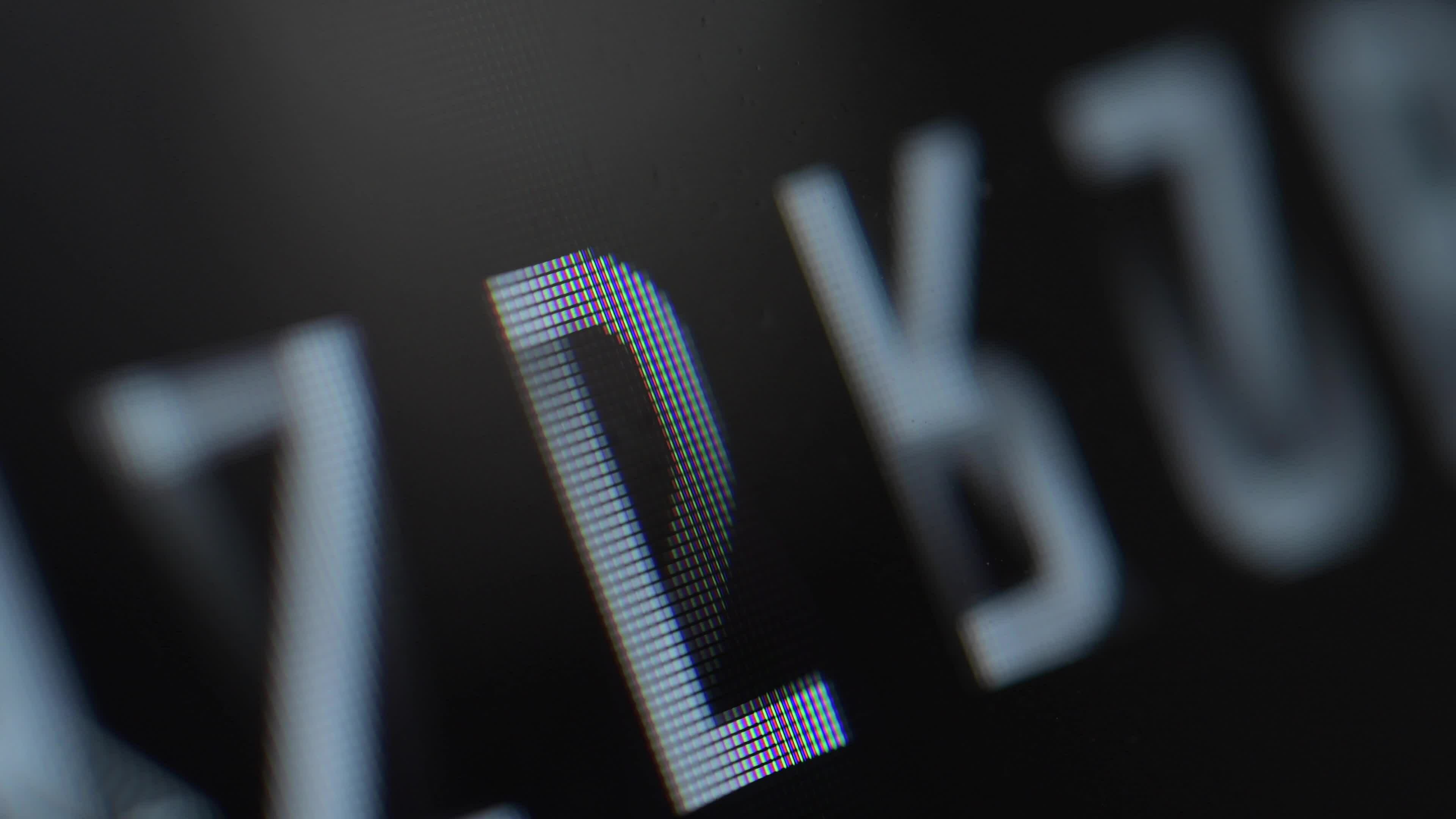 Running Random Numbers And Digits Of The Algorithm Computer Screen Closeup 24473034 Stock Video
